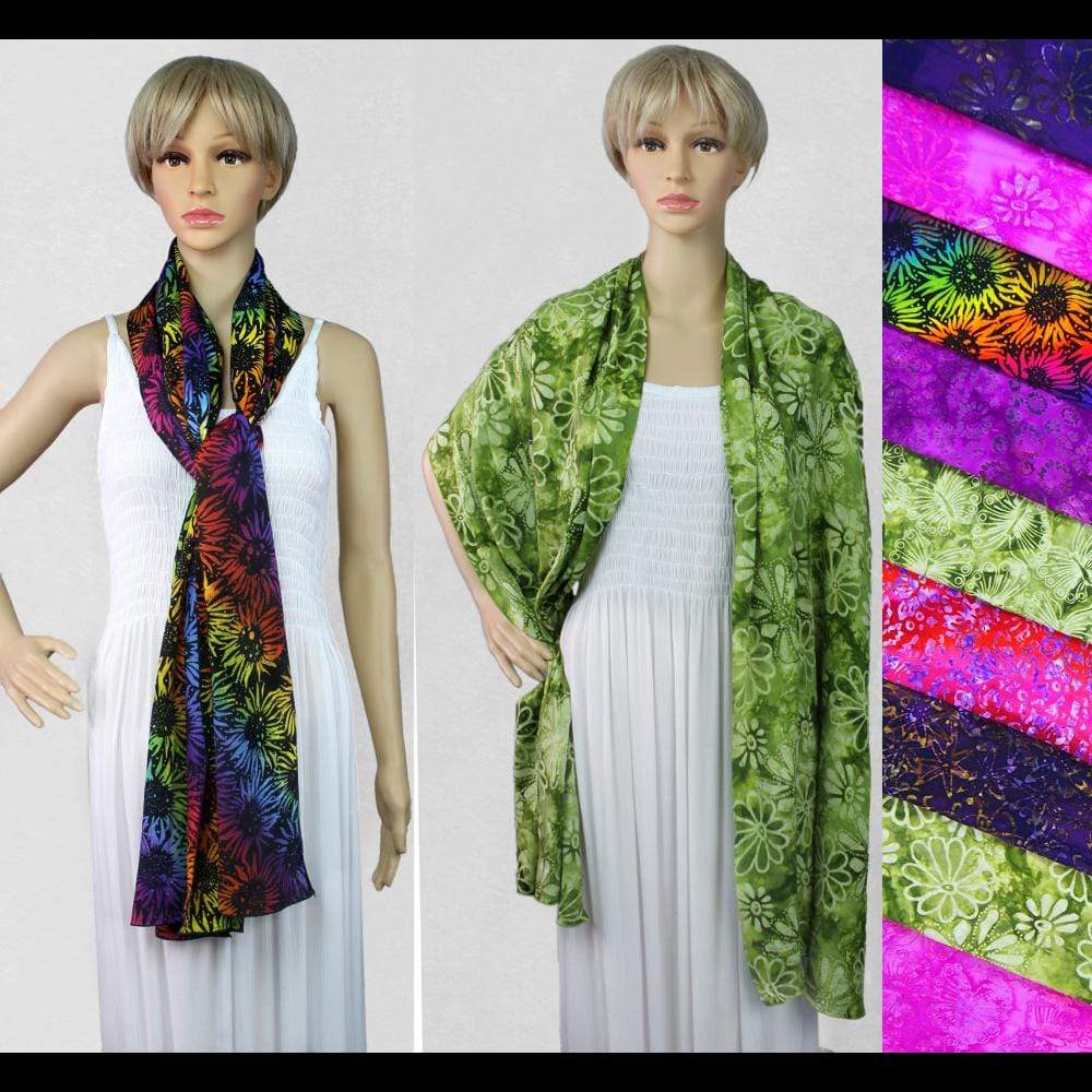 Wholesale Premium Batik Wide Scarf/Shawl