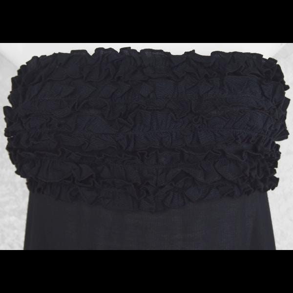 Wholesale Black Frilly Sarong Dress